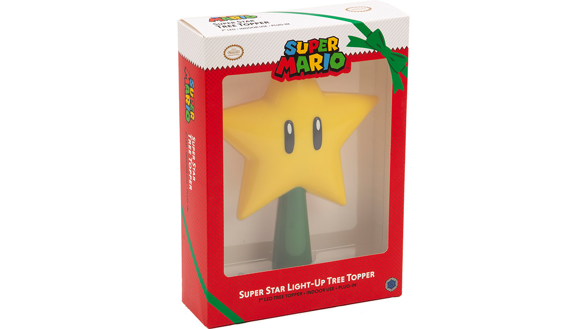 Super Mario Super Star Light Up Tree Topper Nintendo Official Site for Canada